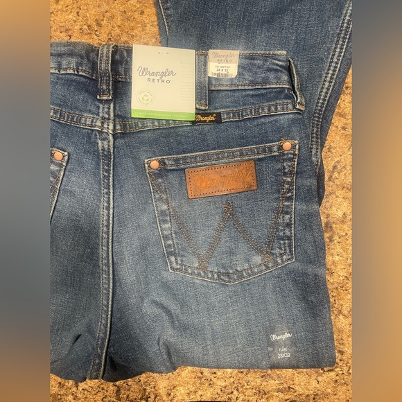 Wrangler | Jeans | Nwt Wrangler Retro High Rise Trumpet Flare Green ...